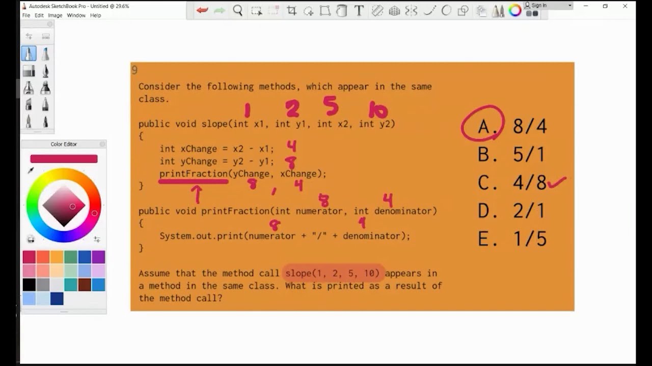Void Methods with Parameters (example problem) - AP Computer Science A