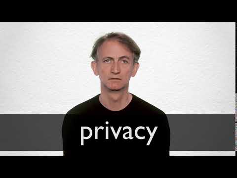 How to pronounce PRIVACY in British English