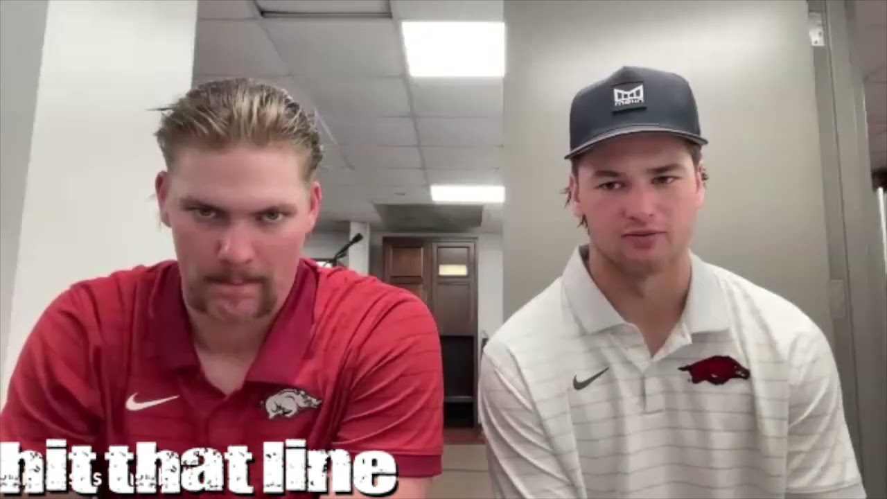 Razorback pitchers Ethan McElvain, Gabe Gaeckle on win over Alabama