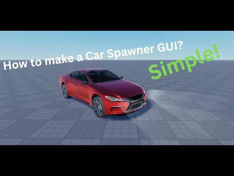 How to make a Car Spawner GUI (ROBLOX STUDIO) Tutorial 2025