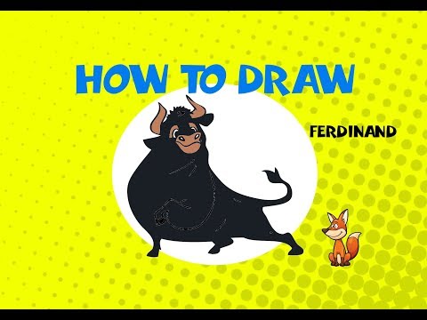 How to draw Ferdinand the Bull – STEP BY STEP ART GUIDE – ART LESSON ...