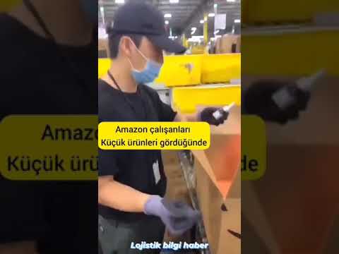 Amazon çalışanları küçük ürünleri gördüğünde