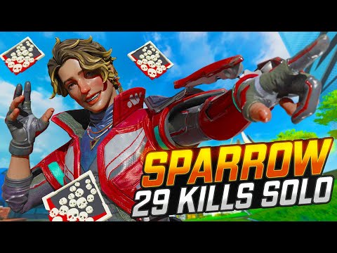 SOLO Sparrow INSANE 29 KILLS and 6,500 Damage Apex Legends