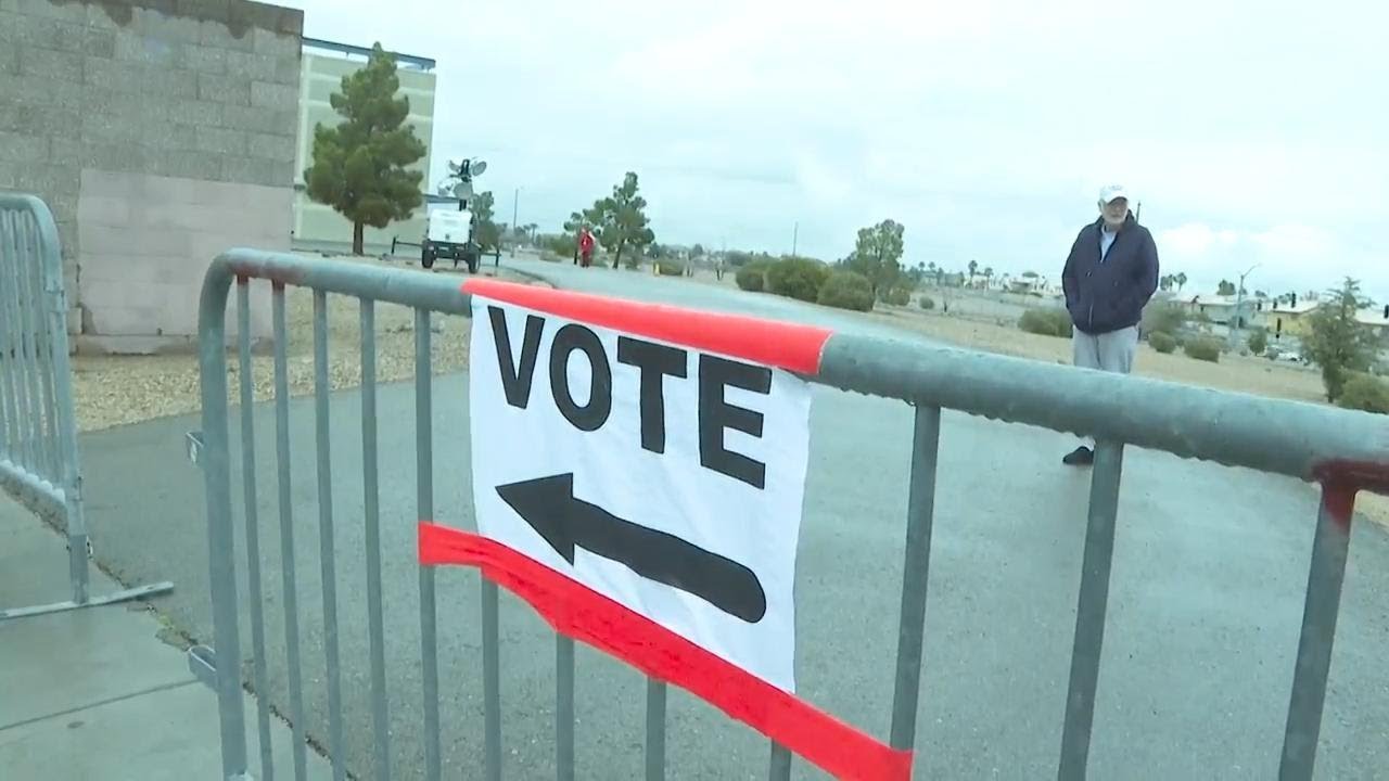 Some Nevadans brave cold, rainy weather to vote for 