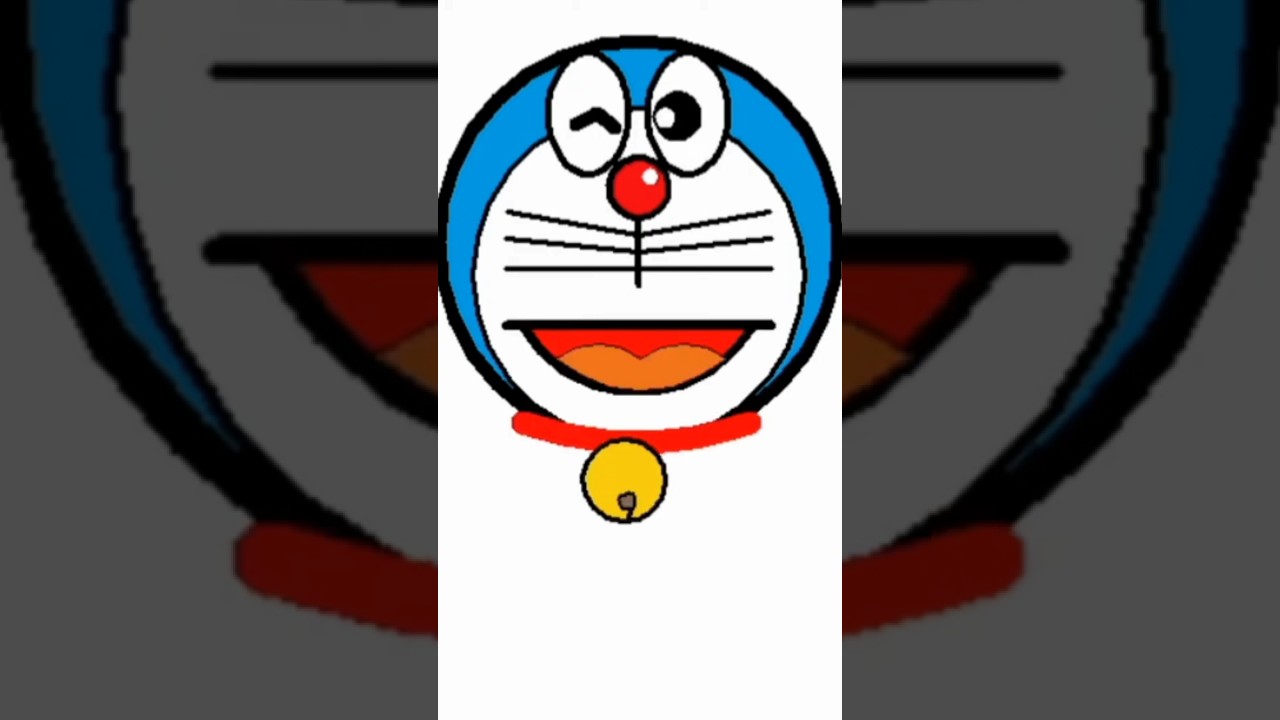 Draw Doraemon face using python #python #shots  #coders
