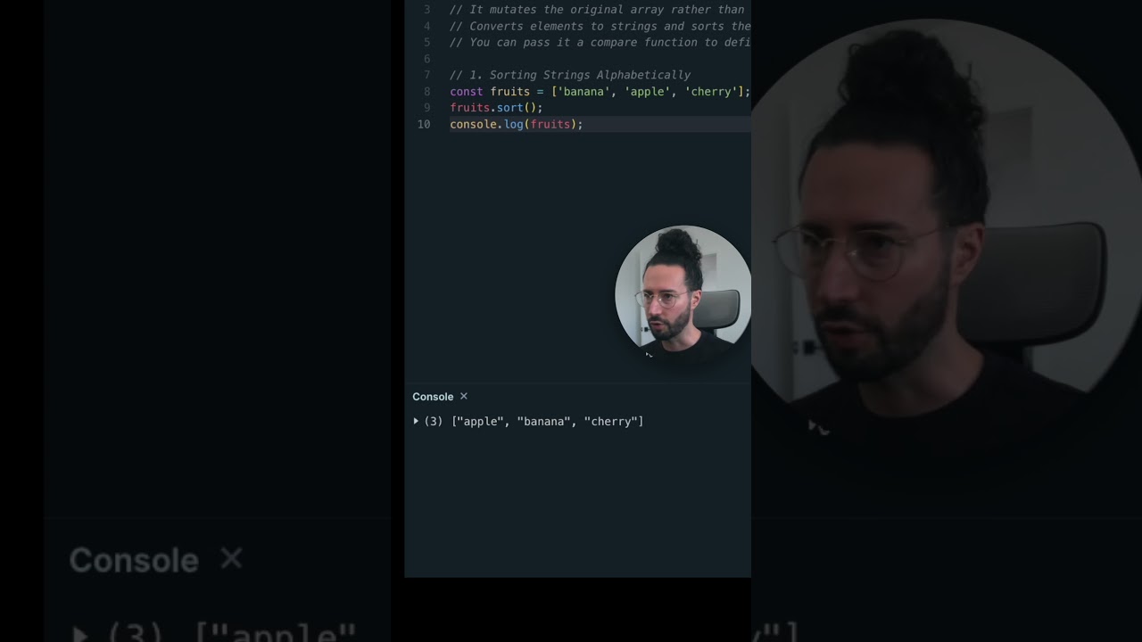 Sorting an array in JavaScript is easy with this one simple method!
