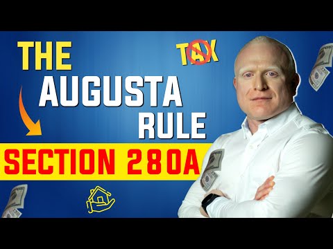 How the RICH AVOID paying taxes - The Augusta Rule LOOPHOLE (Section 280A) - TAX BENEFITS