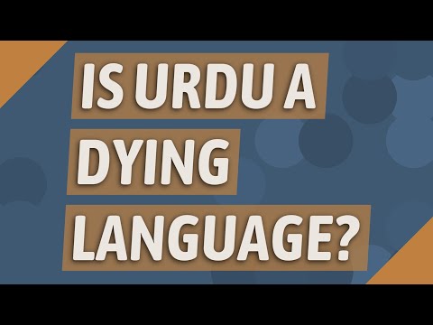 Is Urdu a dying language?