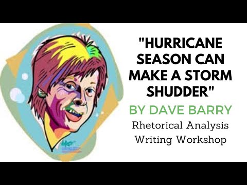 Dave Barry Rhetorical Analysis Writing Workshop