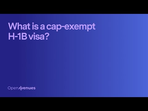 What is a cap-exempt H-1B?