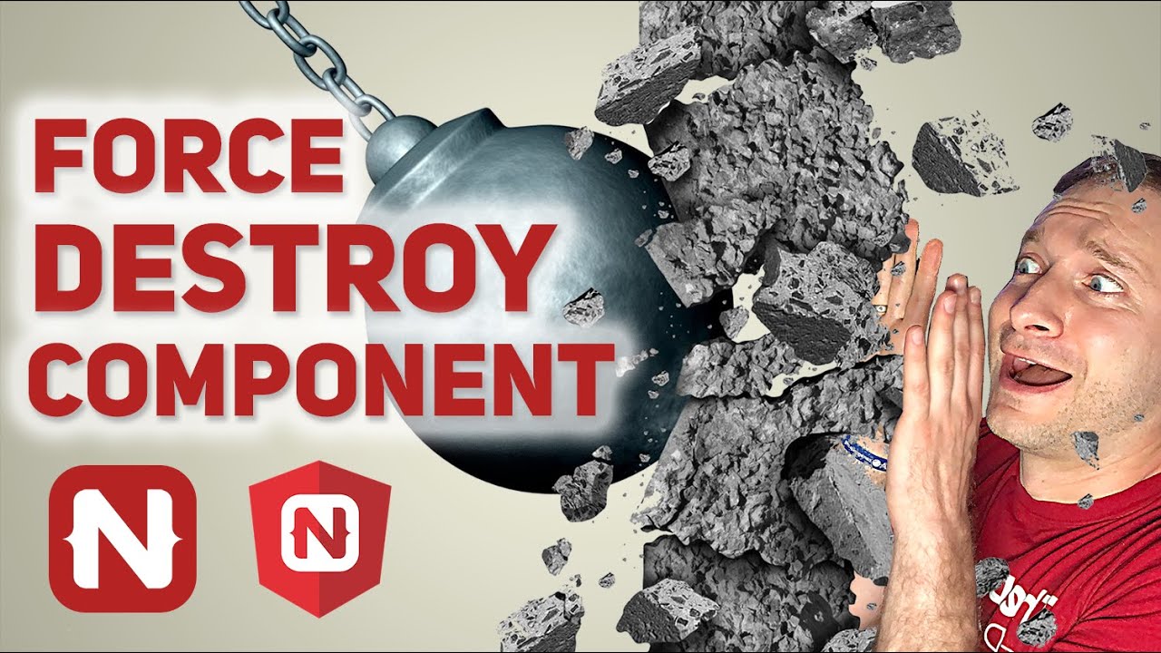 Force Component Destroy by Using Page Life Cycle in NativeScript Angular Tutorial