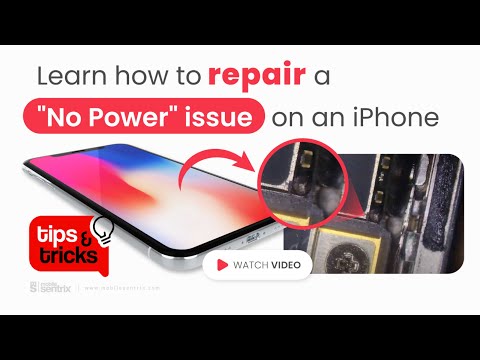 How to repair an iPhone X with "No Power" issue due to a logic board short circuit