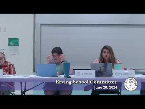Erving School Committee – June 20, 2024 – BNCTV