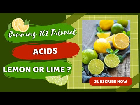 Canning 101 Using Acids to waterbath Can Safely