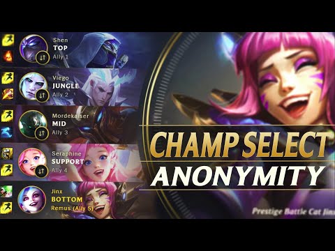 Riot Activated Champ Select ANONYMITY - League of Legends