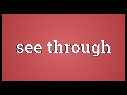 See through Meaning
