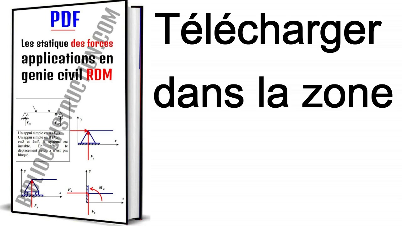 Les statique des forces applications en genie civil RDM pdf