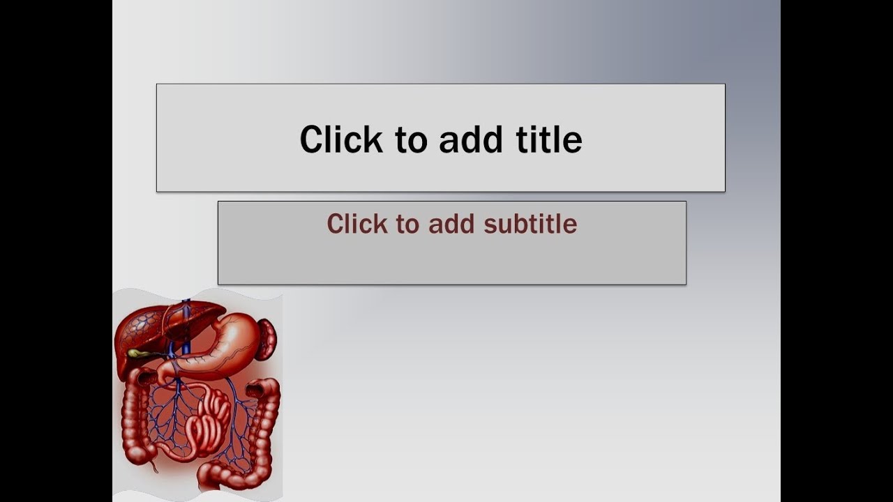 Animated Gastroenterology PowerPoint Template