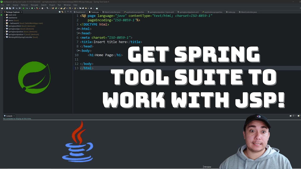 Get JSP working on Spring Tool Suite (STS) with Plugins