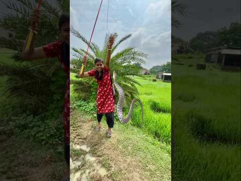 Village Lady Catch Dangerous Snake With Hook????????✔✔ | village Fishing video #snakevideo #snake_fishing