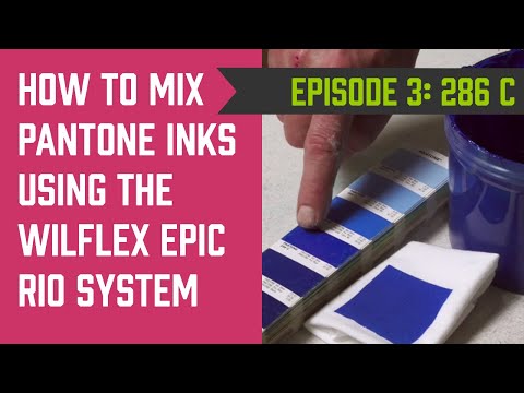 Wilflex Epic RIO Mixing Series: Ep.3 - How to mix Pantone 286C for Screen Printing