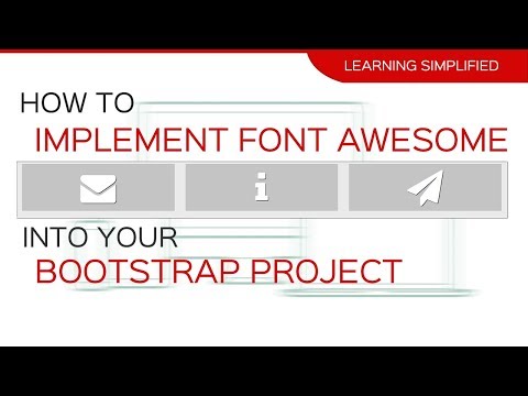 How to use Font Awesome in Bootstrap Responsive Grid Tutorial