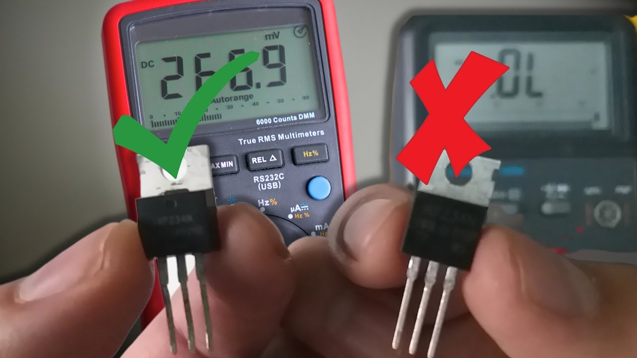 How to test MOSFET with a multimeter.