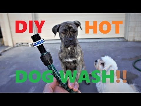 Make your outdoor DIY HOT Water Dog Shower at Home