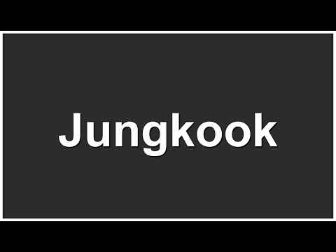 How to Pronounce Jungkook – Correct Pronunciation
