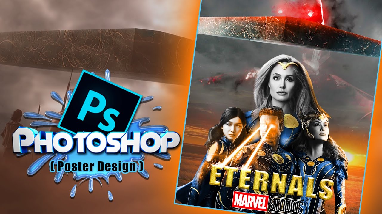 Eternals Marvel Studio's Poster Making -  Photoshop Tutorial