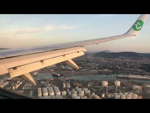 Transavia B37-800 βοΈ landing at Barcelona from Paris Orly ( ORY ) π«π· to ( BCN ) πͺπΈ