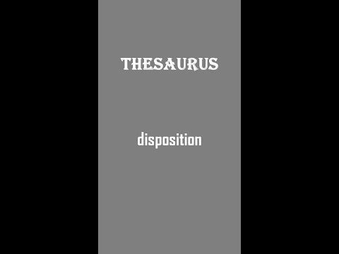 disposition | Thesaurus | Synonyms | English Practice for Fluency | Vocabulary Development #shorts