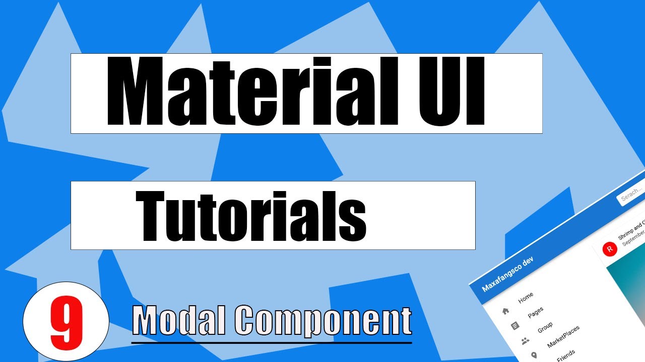 Material UI Tutorial Modal Component