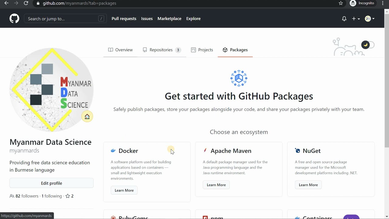 Sign-up on GitHub (BGC04 by Myanmar Data Science)