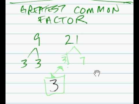 algebra greatest common factor of 3