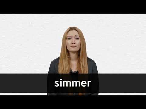How to pronounce SIMMER in American English