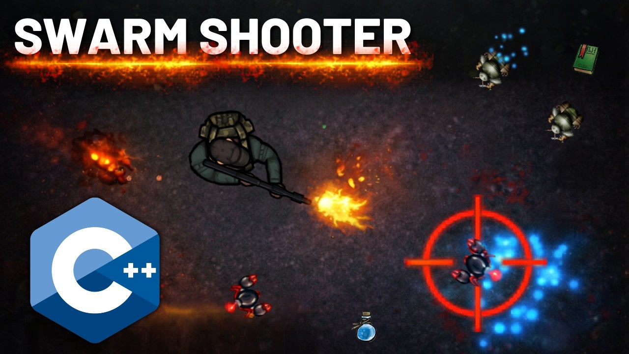 C++  Swarm Shooter with Raylib (No Engine) - Setup & Foundation (#1)