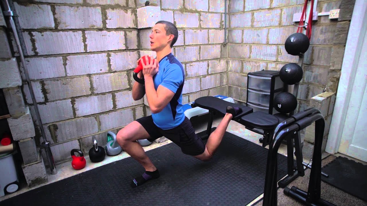 Kettlebell Bulgarian Goblet Split Squat