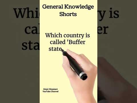 Which country is called Buffer state of asia | General Knowledge questions and answers