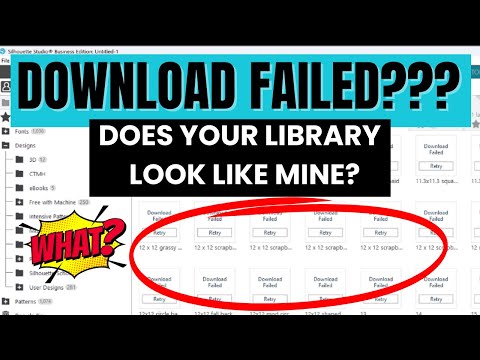 Troubleshooting Silhouette Studio: Fix Library Download Failed Errors!