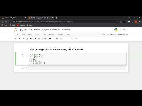 How to combine two list in Python without using the '+' operator.