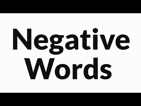 Negative Words|| List of Negative Words||All Negative Words in English