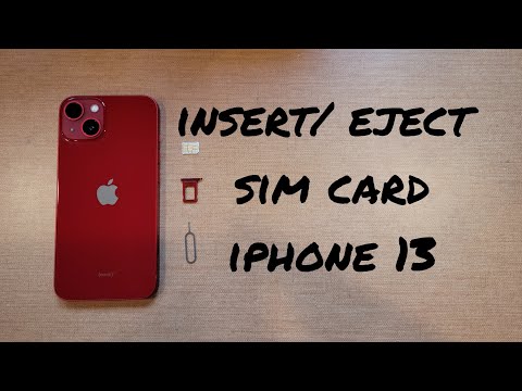 how to insert /eject sim card iphone 13
