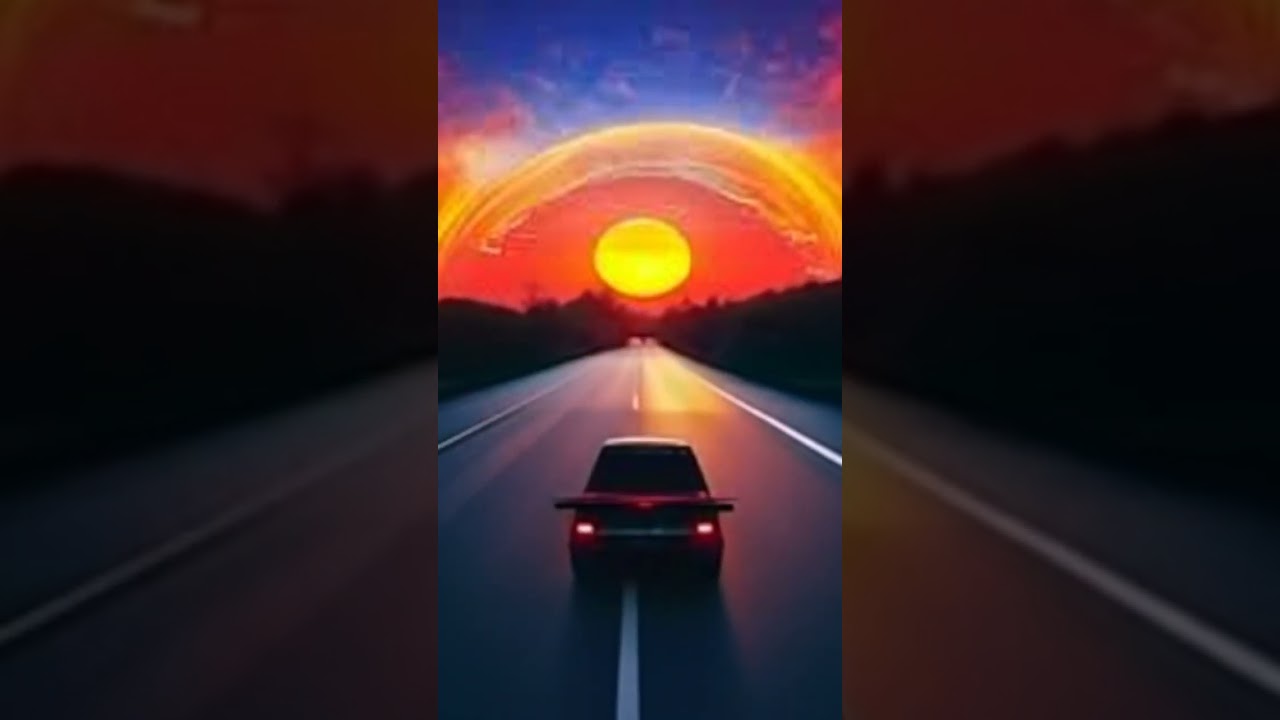 premium-vector/sunset-road-with-car-driving Vehicles Crazy
