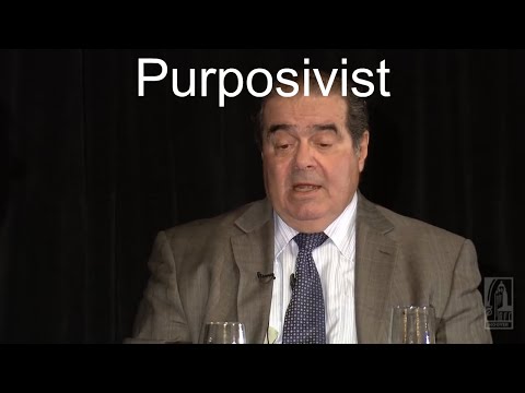Purposivist thinking /// Antonin Scalia