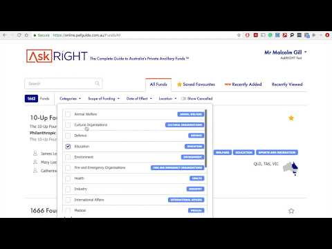 PAF Guide Tour | Private Ancillary Funds Guide | AskRIGHT
