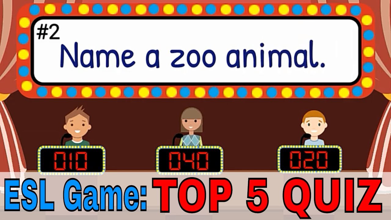 English Quiz For Kids | Easy ESL Quiz | ESL Classroom Games