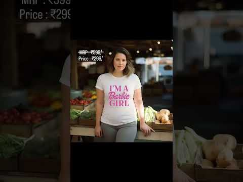 "Let's Checkout the latest barbie design T-shirt for women."#viewnprint #barbiedesign #womenstyle