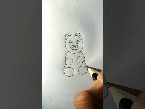 How To Draw Very Easy Teddy Bear Drawing