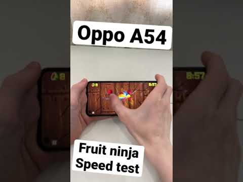 Oppo A54 in fruit ninja speed test